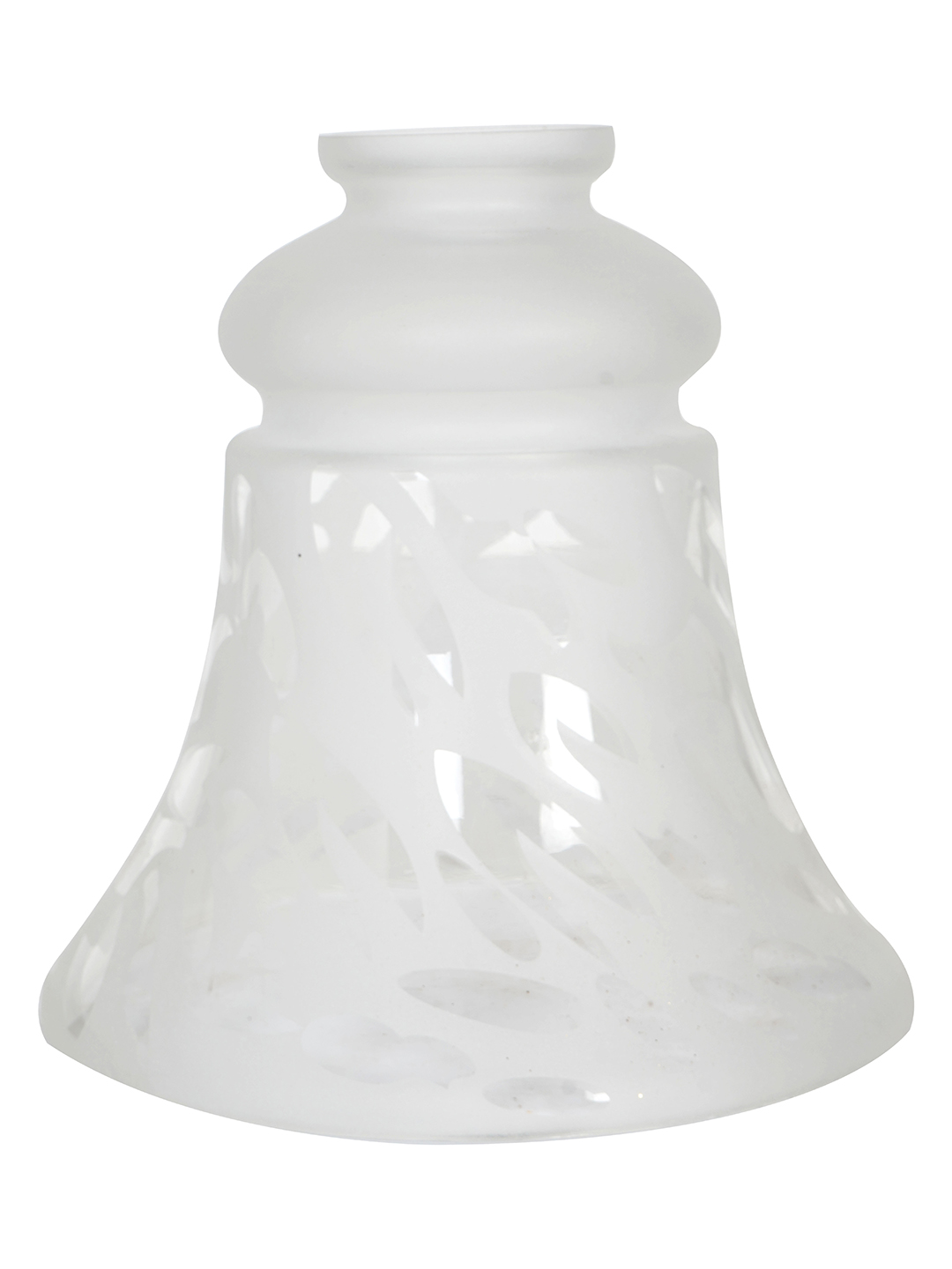 White Bell Shaped Glass Shade Light Milk White Bell Glass Shade
