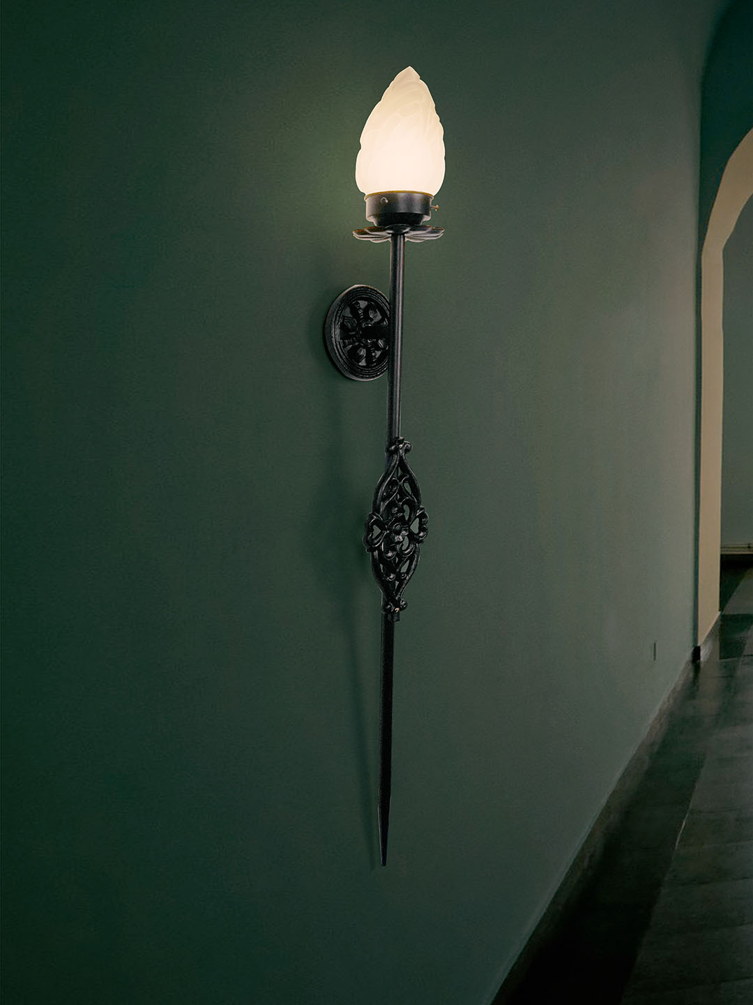 Medieval Torch Wall Light Forge Wall Light Medieval Torch 1 Light