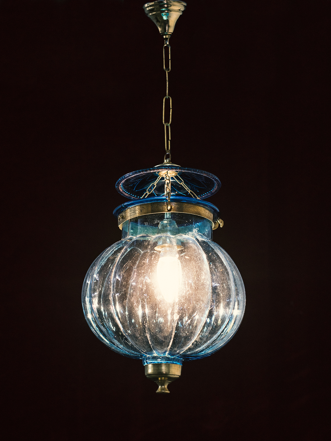 Traditional Indian Goan Hanging Handi Melon Lanterns